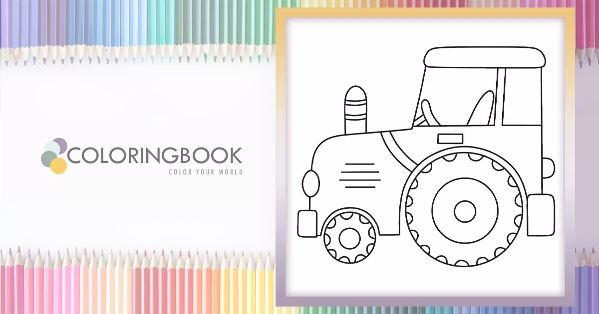 Tractor – Coloringbook.pics