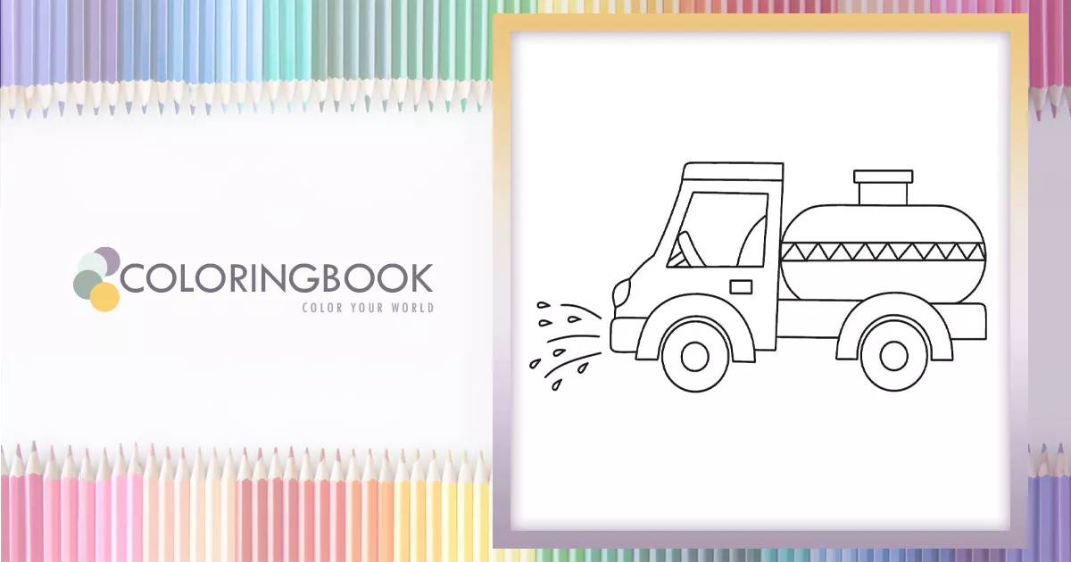 Water cart – Coloringbook.pics