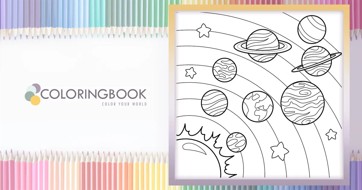Planets in the solar system – Coloringbook.pics