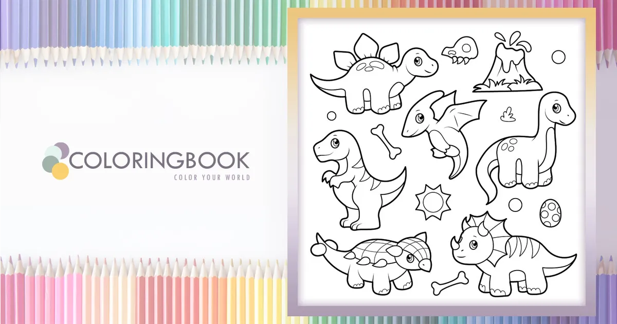 Dinosaur collection – Coloringbook.pics