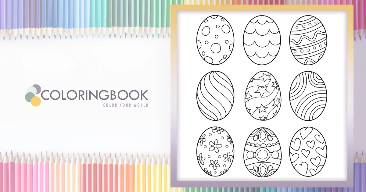 Easter egg collection – Coloringbook.pics