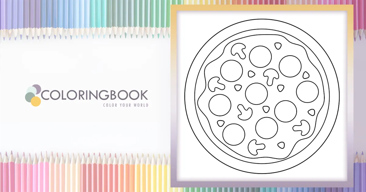 Pizza – Coloringbook.pics