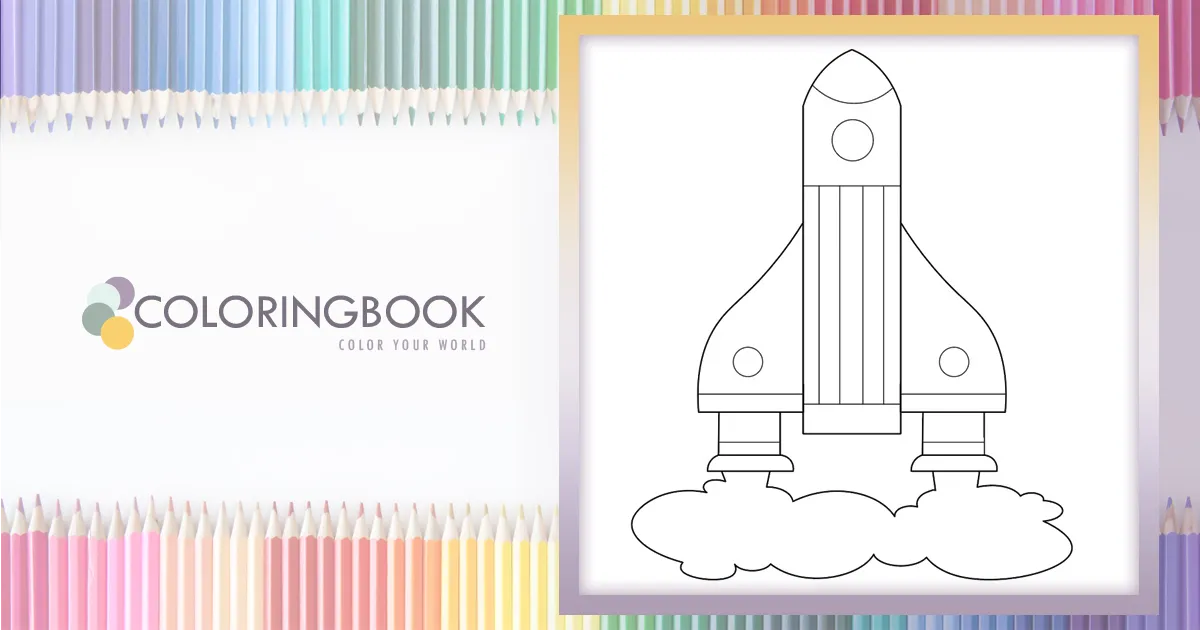 Rocket launch – Coloringbook.pics