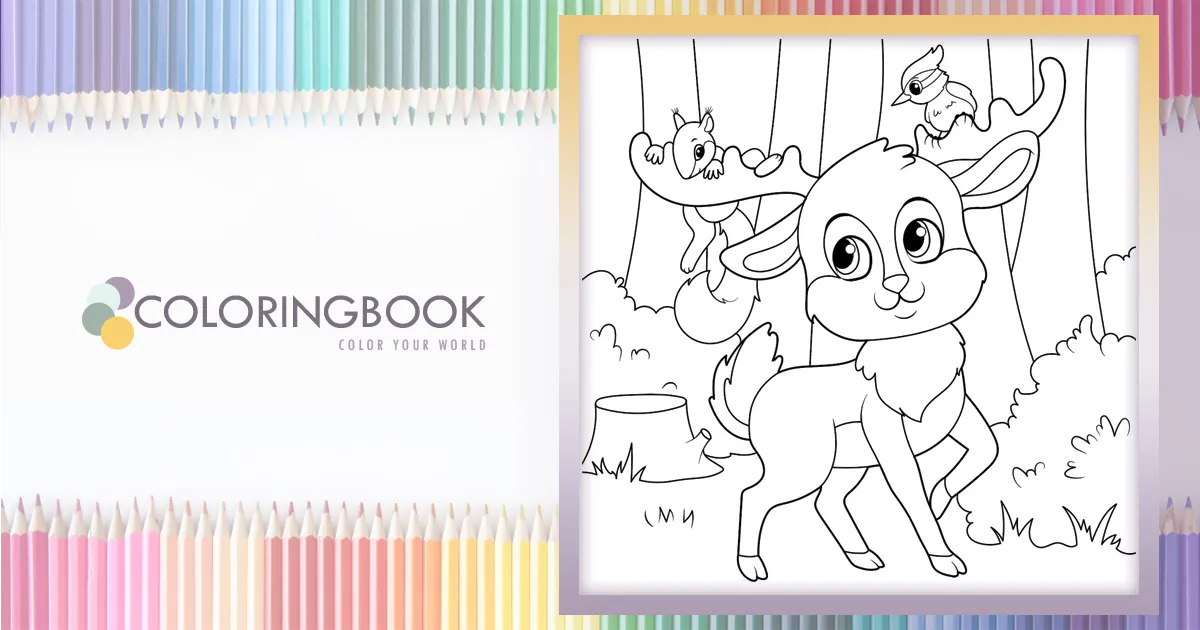 Forest animals – Coloringbook.pics