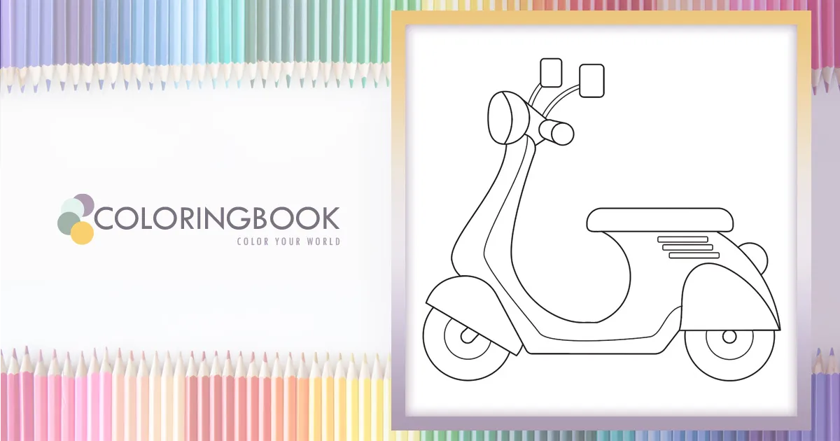 Scooter – Coloringbook.pics