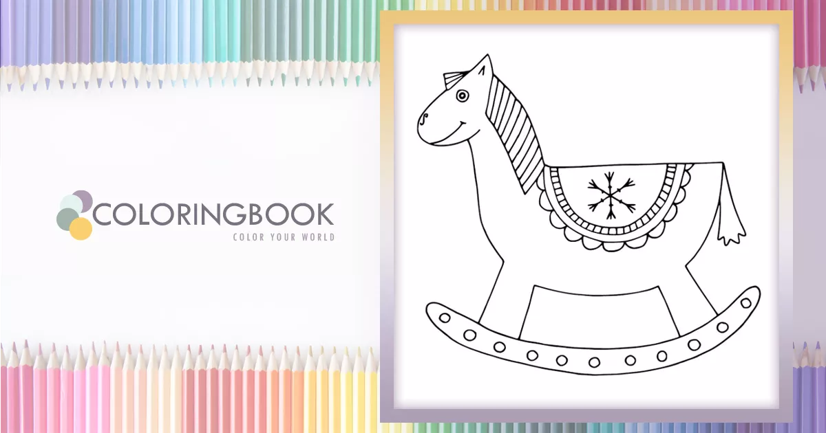 Rocking horse – Coloringbook.pics