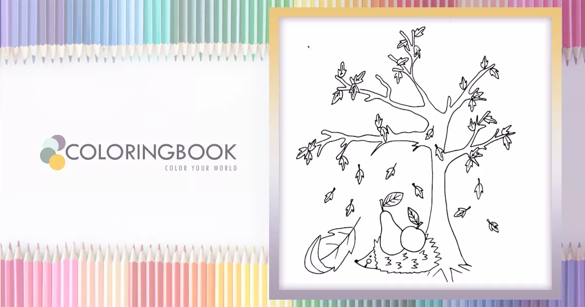 Falling leaves – Coloringbook.pics