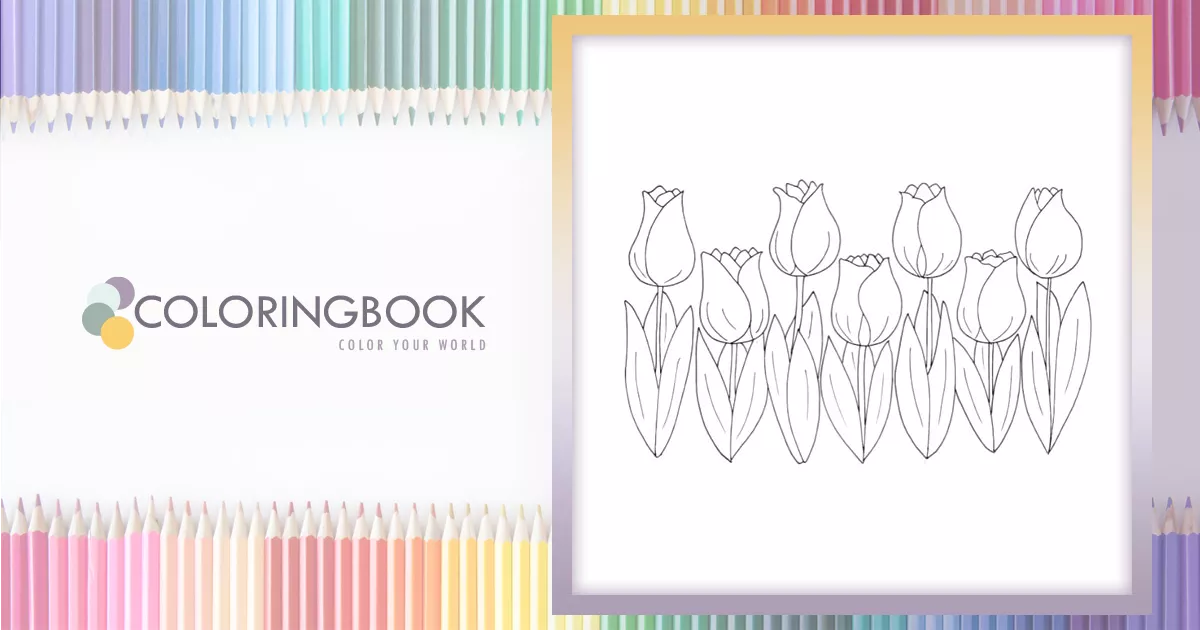 Tulips – Coloringbook.pics